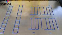 China 0.4mm Channel Height Black Plastic Crease Matrix Roll and Box for Die Cutter Machine for sale