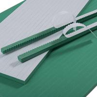 China 40-45 Degree Shore A Hardness EVA Rubber Sheet in Green Color for Flat Die Cutting for sale
