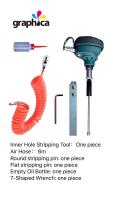 China 3KW Output Power Pneumatic Hand-held Inner Hole Stripping Tool for Easy Waste Removal for sale