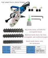 China Video Technical Support Graphic Electric Carton Waste Stripper Paper Waste Machine for sale