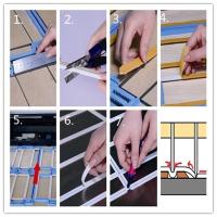 China Paper Graphic Die Cutting Creasing Matrix with White Locator Automatic Channel for sale