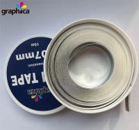 China 0.03/0.05/0.07/0.1MM Steel Shim Tape with Adhesive and Printing Materials Width 6mm for sale