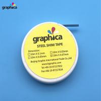 China 10m*6.0mm Hot Melt Adhesive Die Cutting Steel Shim Tape for Patching for sale