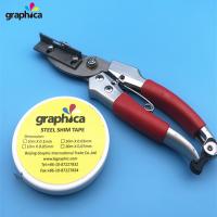 China 10m*6.0mm Hot Melt Adhesive Die Cutting Steel Shim Tape for Patching for sale