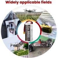 China 100C Lipo Drone Battery 6S 22.2V 6500mAh Lipo Battery For Racing Drones for sale