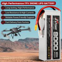 China 22.2V 6S 8000mah Lipo Battery 100C Racing Drone Battery Customization for sale