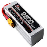 China 45C 2200mAh Lipo Battery 2S - 6S FPV Racing Batteries Long Cycle Life for sale