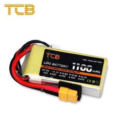 China FPV Drone Battery 6S 22.2V 1100mAh 25C Discharge Rate Lipo Battery for Racing Drones for sale