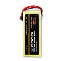 China FPV Drone Battery 4S 14.8V 10000mAh 25C Discharge Rate LiPo Battery for 7-15inch Drones for sale