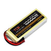 China FPV Drone Battery 4S 14.8V 10000mAh 25C Discharge Rate LiPo Battery for 7-15inch Drones for sale