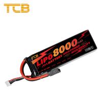 China 8000mAh 11.1V 65C Discharge Rate FPV Drone LiPo Battery for Racing Drones for sale