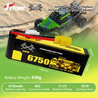 China 3S RC Car Lipo Battery 11.1V 6750mAh 60C Lipo Battery For Racing And Recreation for sale