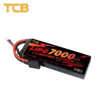 China 65C RC Car Lipo Battery 2S / 3S / 4S 7000mAh Lipo Battery For RC Climbing Off Roader for sale