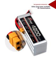 China 14.8V 4200mAh 25C Discharge Rate RC LiPo Battery for FPV Drones and UAV Applications for sale