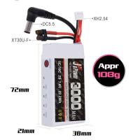 China 2S1P 3000mAh RC Battery Customized 5C Lipo Battery With XT60 / XT90 Connectors for sale