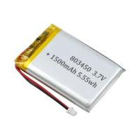 China 803450 Pouch Lithium Ion Battery High Capacity 3.7 V 1500mAh Li Ion Battery for sale