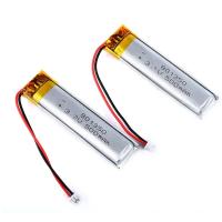 China 3.7 V 500mAh Li Ion Battery Customizable Lithium Polymer Rechargeable Battery 1S1P for sale