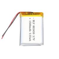 China 1S1P 3.7 V 1500mAh Lipo Battery 803450 Lipo Pouch Battery With JST PH Connector for sale