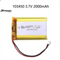 China Solid State Pouch Lithium Ion Battery 103450 3.7 V 2000mAh Rechargeable Battery for sale