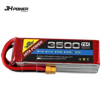 China 3500mAh 6S 22.2V 75C Discharge Rate FPV Drone LiPo Battery for UAV Applications for sale