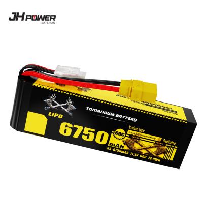 China 3S RC Car Lipo Battery 11.1V 6750mAh 60C Lipo Battery For Racing And Recreation for sale