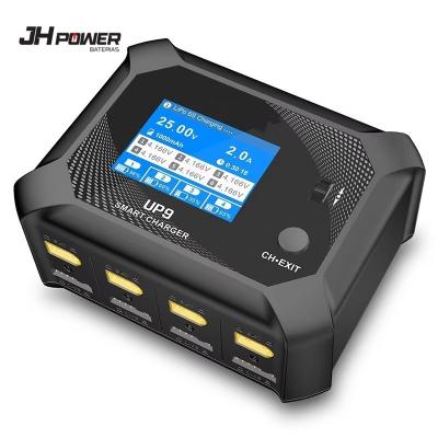 China Four Channel Lipo Battery Charger 100W UP9 Charger 110V / 220V For 2S-6S FPV Drones for sale