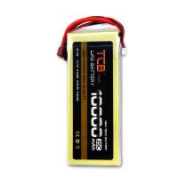 China Customized FPV Drone Battery 11.1V 3S 10000mAh Lipo Battery 25C Discharge Rate for sale
