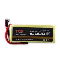 China Customized FPV Drone Battery 11.1V 3S 10000mAh Lipo Battery 25C Discharge Rate for sale