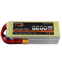 China 5200mAh 6S 22.2V 75C Discharge Rate FPV Drone LiPo Battery for Racing Drones for sale