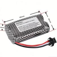 China High-Power 18650 Lithium-Ion Battery 7.4V 1300mAh Rechargeable Cylinder Lipo Battery for Electric Toys and Drones for sale