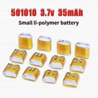 China 501010 3.7V 35mAh Lipo Rechargeable Polymer Lithium Battery for Bluetooth Headset Smart Watch GPS for sale