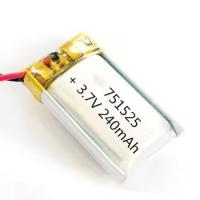 China 2/5/10/20 Pcs 3.7V 240mAh Lithium Polymer Ion Battery 2.0mm JST Connector Battery Size 7.5mm*15mm*25mm for sale