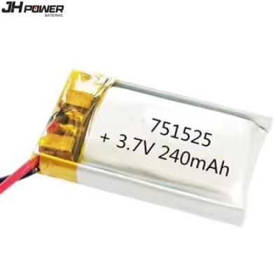 China 2/5/10/20 Pcs 3.7V 240mAh Lithium Polymer Ion Battery 2.0mm JST Connector Battery Size 7.5mm*15mm*25mm for sale