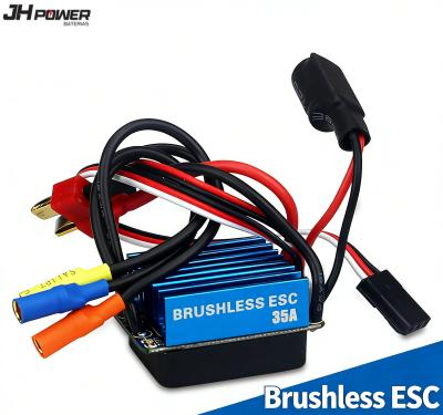 China 35A Splash-Proof Brushless ESC Electronic Speed Controller Compatible with 2S/3S LiPo for FPV Drones and RC Models for sale
