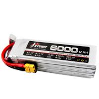 China 6000mAh 4S 60C LiPo Battery for FPV Drones, RC Cars and Model Aircraft, 14.8V for sale
