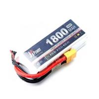 China 22.2V 6s 1800mAh 100C Lithium Battery Pack for Drone Airplane Car Boat Model for sale