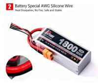 China 22.2V 6s 1800mAh 100C Lithium Battery Pack for Drone Airplane Car Boat Model for sale