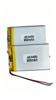 China Durable 3.7 Volt 850mAh Rechargeable Lithium Polymer Battery for Electronic Devices for sale
