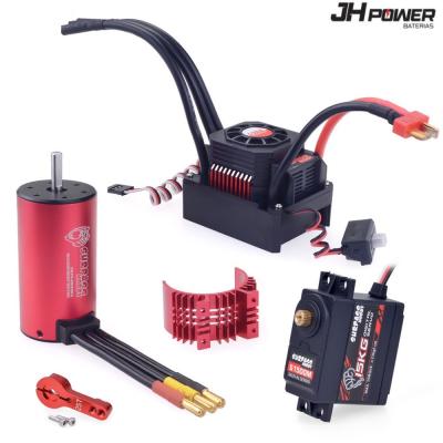 China 3670 motor, 2650KV + 120A ESC + heat dissipation shell + S1500M 15KG servo + servo arm for sale
