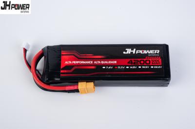 China 11.1V 3S 4200mAh 120C Li-ion Rechargeable Battery Pack for FPV Drones RC Cars & Model Boats for sale