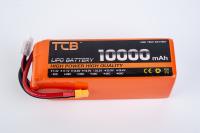 China High Capacity 6S 22.2V 10000mAh 25C LiPo Lithium Battery Pack for RC Drones & RC Vehicles for sale