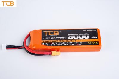 China 3S 11.1V 3000mAh 60C LiPo Battery for 4-5 Inch FPV Drone, RC Plane, Helicopter, Car, Boat & DIY UAV Camera for sale