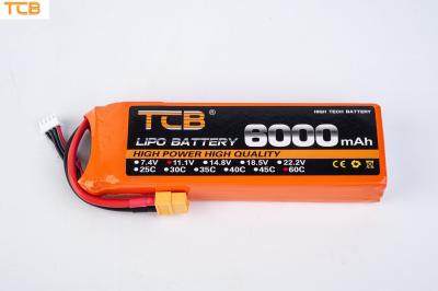 China 3S 6000mAh 60C Lipo Battery for FPV Drone, RC Car, Plane, Boat & Power Supply for sale