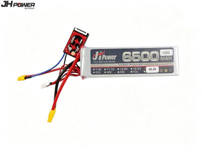 China 44.4V 6500mAh 100C with BMS for Aerial Surveying Aircraft, RC Cars, Large Fixed-wing Aircraft, Helicopters &high-speed RC Boats. for sale