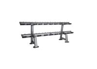 China Durable Steel Double Barbell / Dumbbell Rack For Commercial Gym for sale