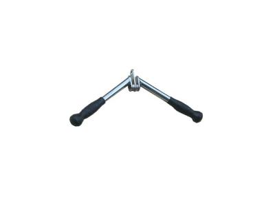 China Triceps Press Down V Bar 490mm Gym Cable Attachment for Home and Commercial Use for sale