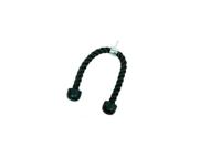 China Commercial Gym Cable Triceps Pushdown Exercise Ropes Black 1.5m Durable Fitness Accessories for sale