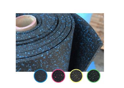 China Shock Absorbing Rubber Gym Flooring 10m x 1m x 4mm 6mm 8mm 10mm for sale