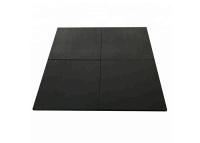 China Eco Friendly Rubber Gym Flooring 500x500mm 15mm Thick Shock Absorbing Fitness Mats for sale