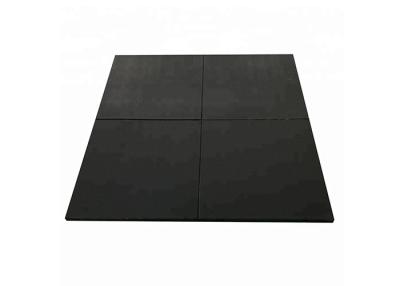 China Eco Friendly Rubber Gym Flooring 500x500mm 15mm Thick Shock Absorbing Fitness Mats for sale